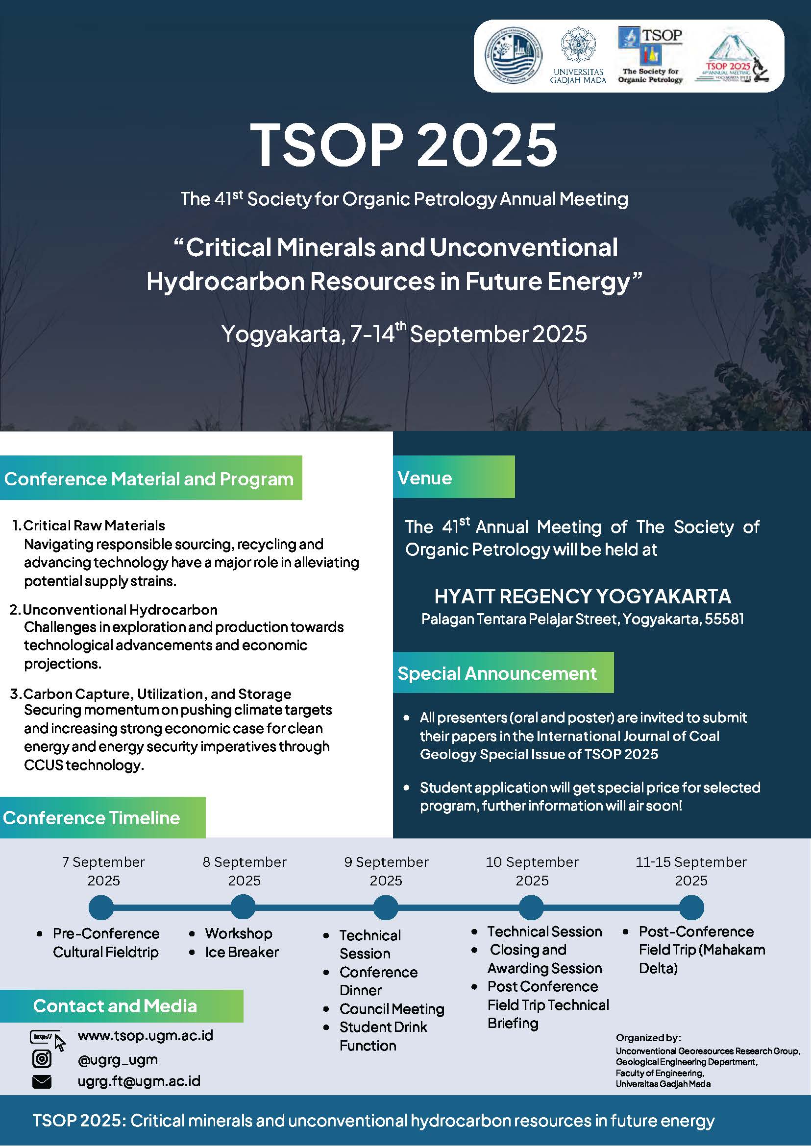 The 41st Society for Organic Petrology (TSOP) Annual Meeting ...